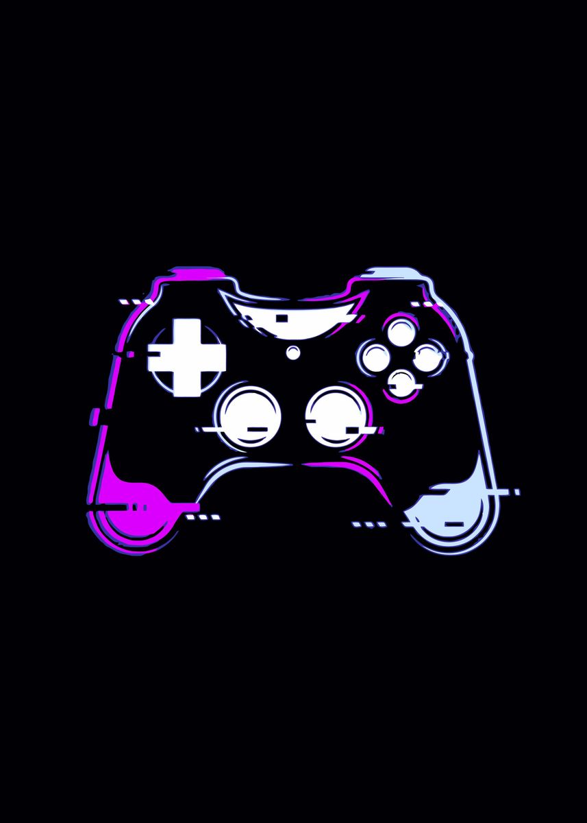 'Joystick' Poster, picture, metal print, paint by BB Creative | Displate
