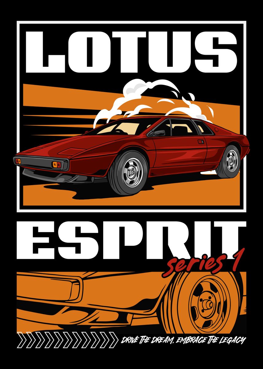 'Classic Lotus Car' Poster, picture, metal print, paint by Adam Project ...