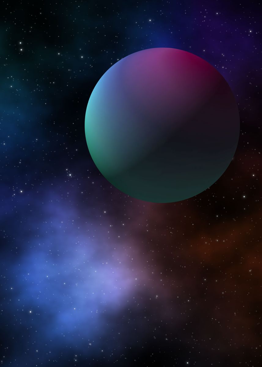 'Exoplanet' Poster, picture, metal print, paint by Rassamee Design ...