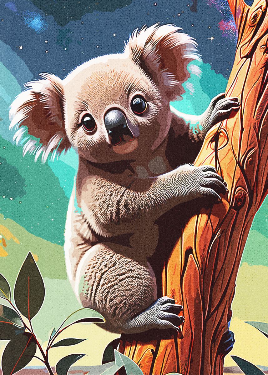 'Marsupial Koala ' Poster, picture, metal print, paint by Fachrul ...