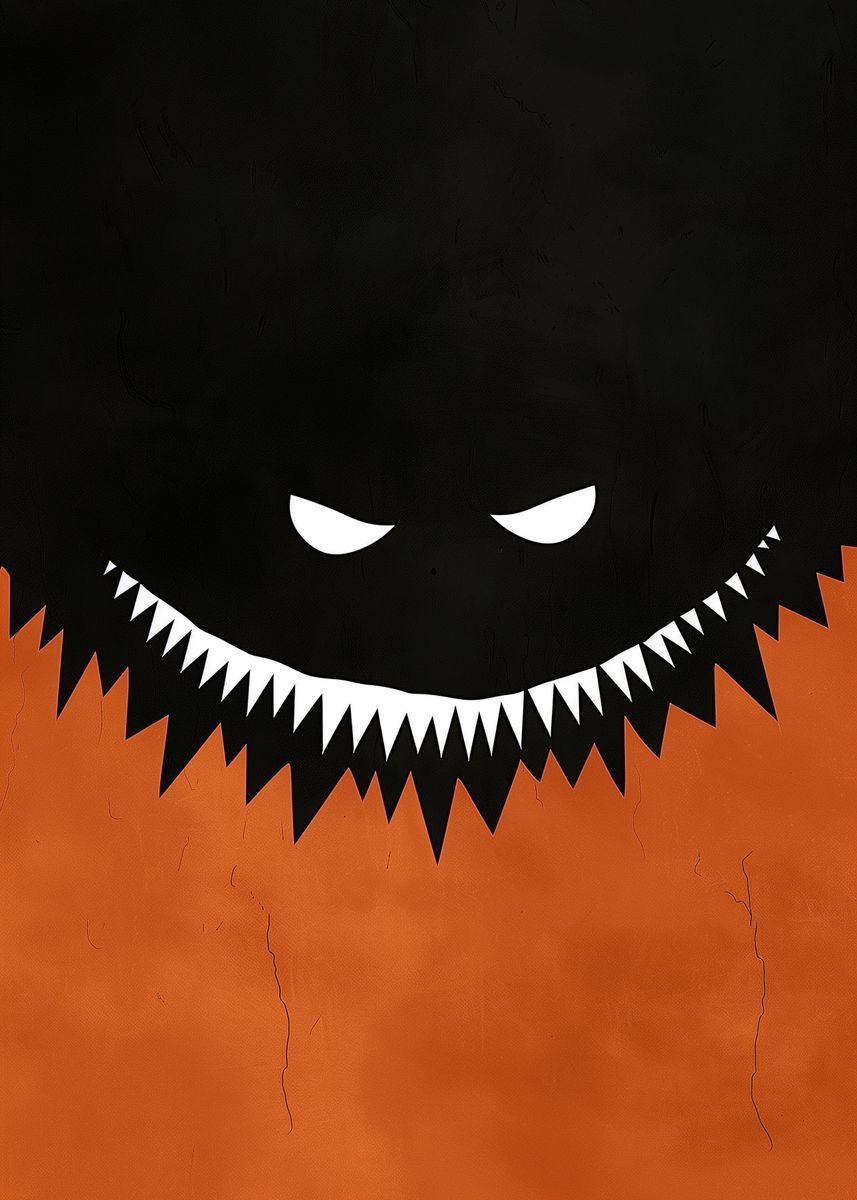 'Sharp Teeth' Poster, picture, metal print, paint by der Mumpitz | Displate