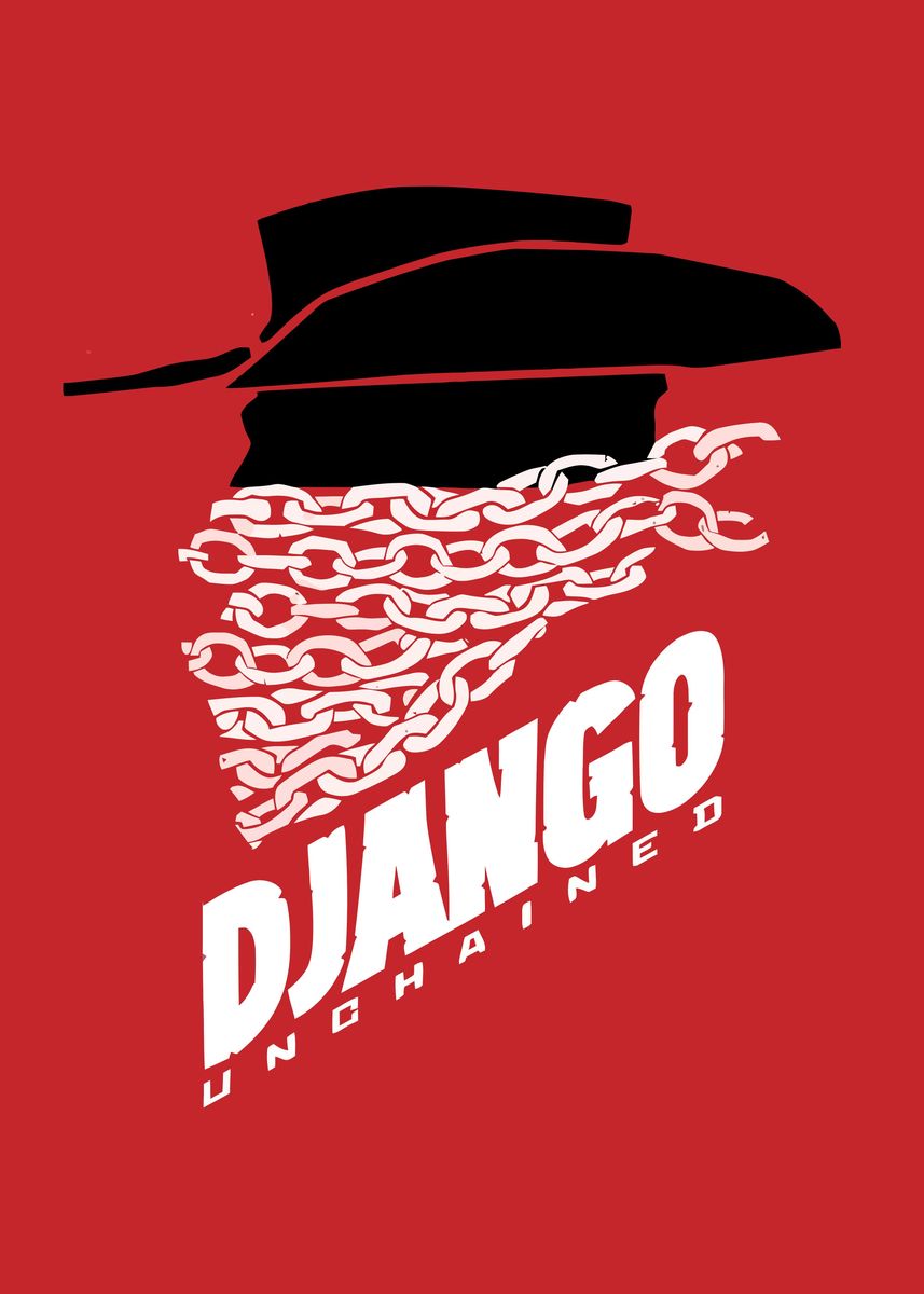 'Django' Poster, picture, metal print, paint by Cowboys Map | Displate