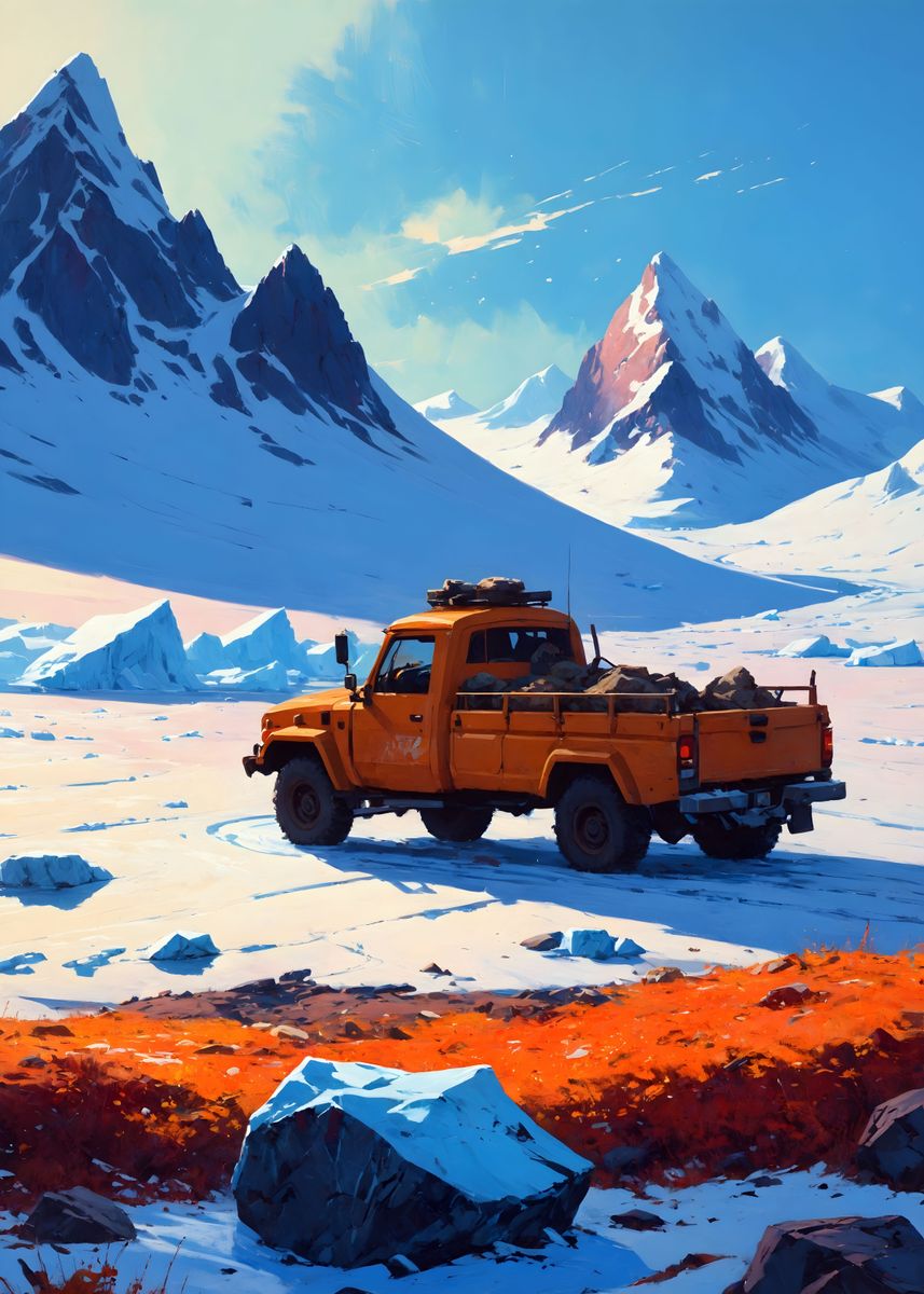 'Arctic Tundra' Poster, picture, metal print, paint by Kuikexx | Displate