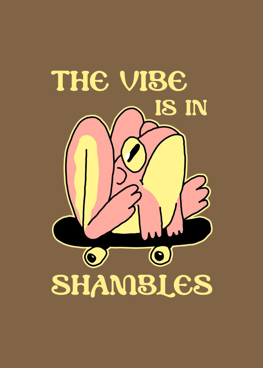 'the vibe sambles' Poster, picture, metal print, paint by Ebiet ...