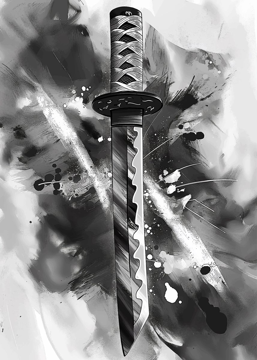 'Bushido Blade Katana' Poster, picture, metal print, paint by Space Art ...