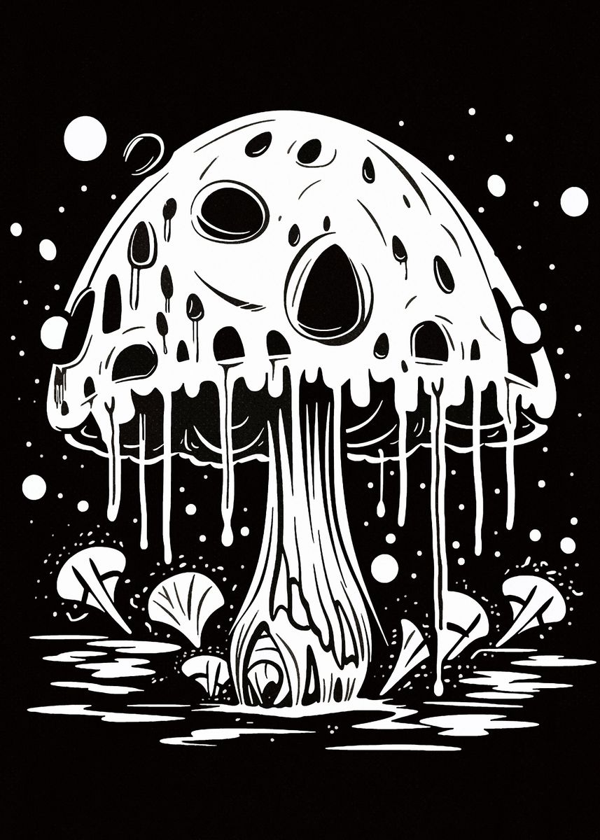 'Mushroom Poison' Poster, picture, metal print, paint by Erick Sato ...