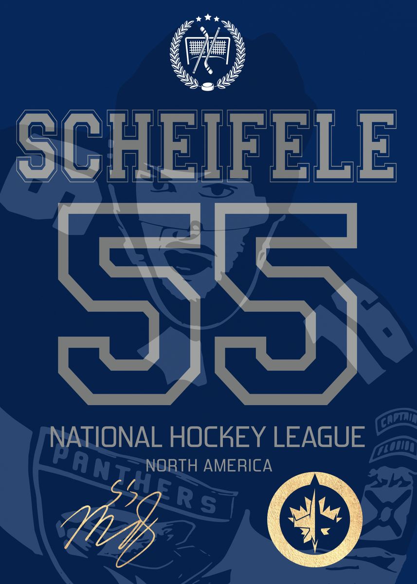 'Mark Scheifele Winnipeg Na' Poster, picture, metal print, paint by ...