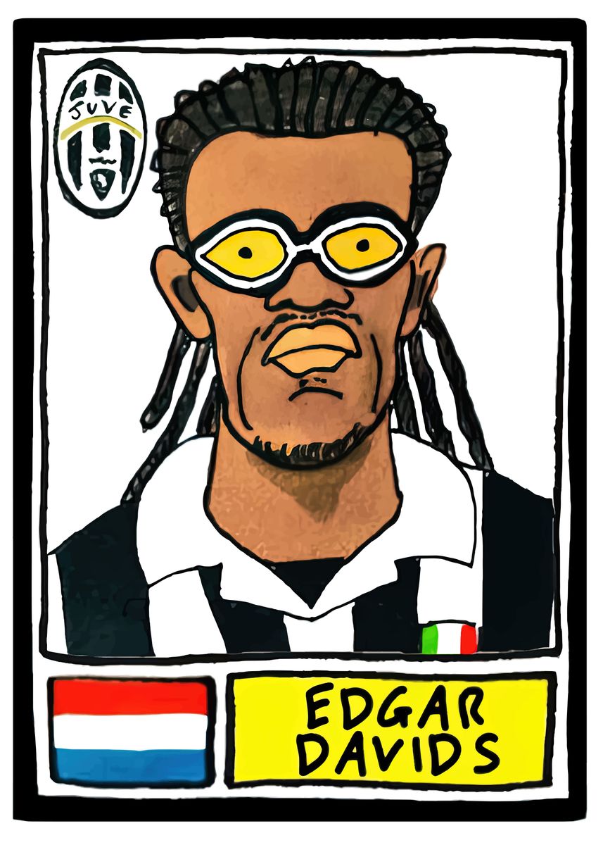 'Edgar Davids' Poster, picture, metal print, paint by Bernard Duke ...