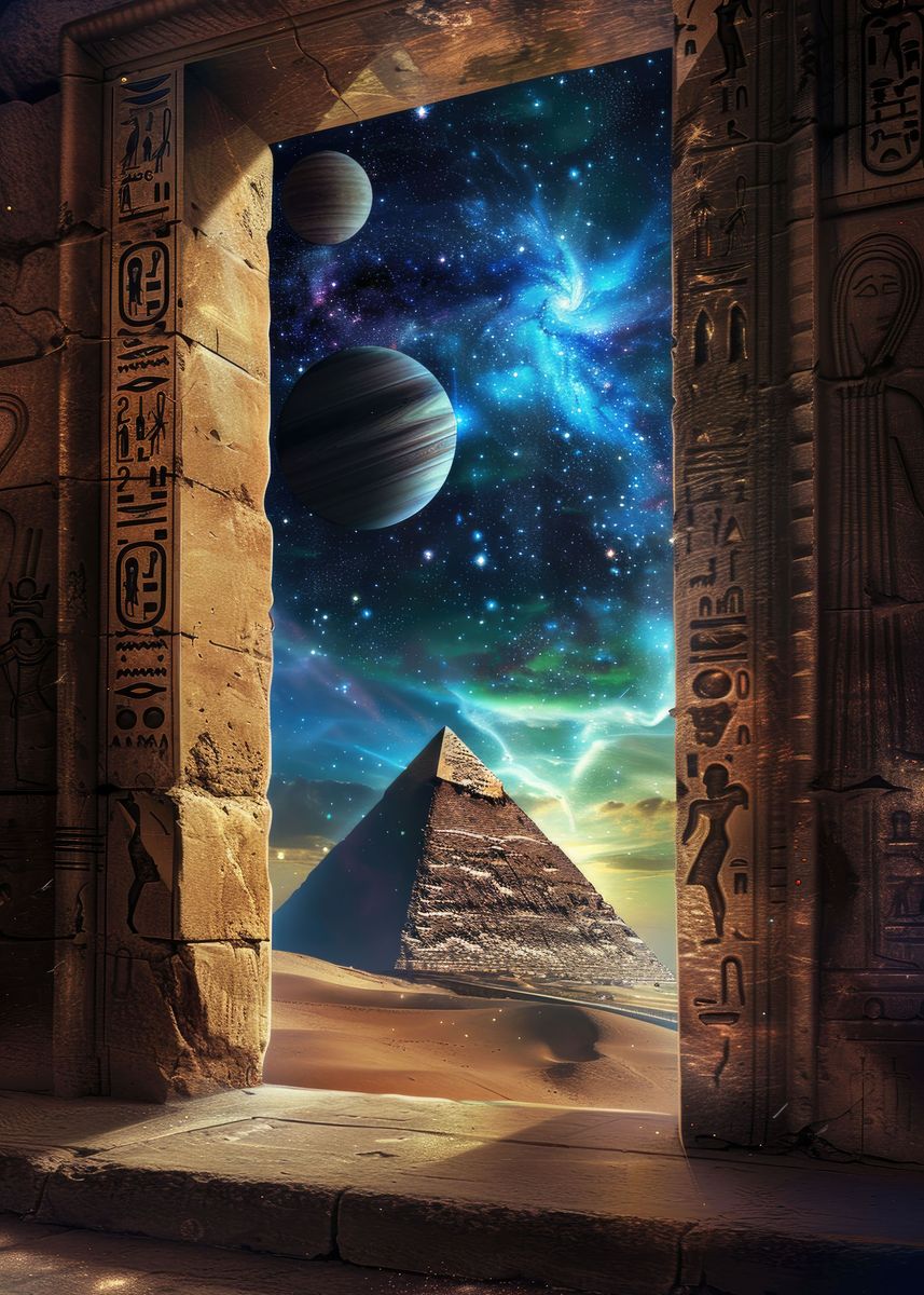 'Dimension Portal' Poster, picture, metal print, paint by Jan | Displate