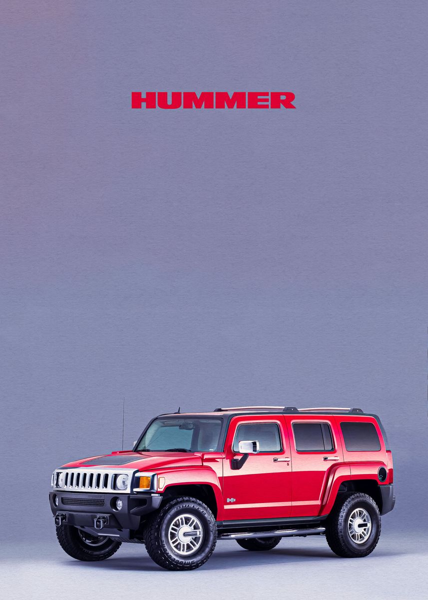 'Hummer H3' Poster, picture, metal print, paint by Lee Rocks | Displate