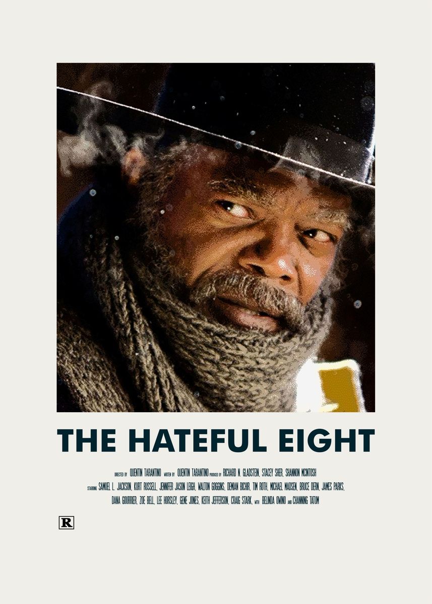 'the hateful eight' Poster, picture, metal print, paint by The Artnesia ...