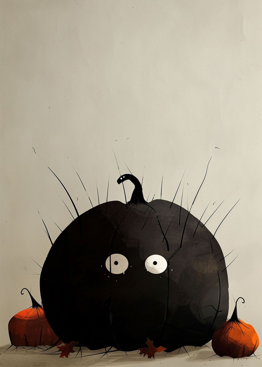 'Burnt Pumpkin' Poster, picture, metal print, paint by der Mumpitz ...