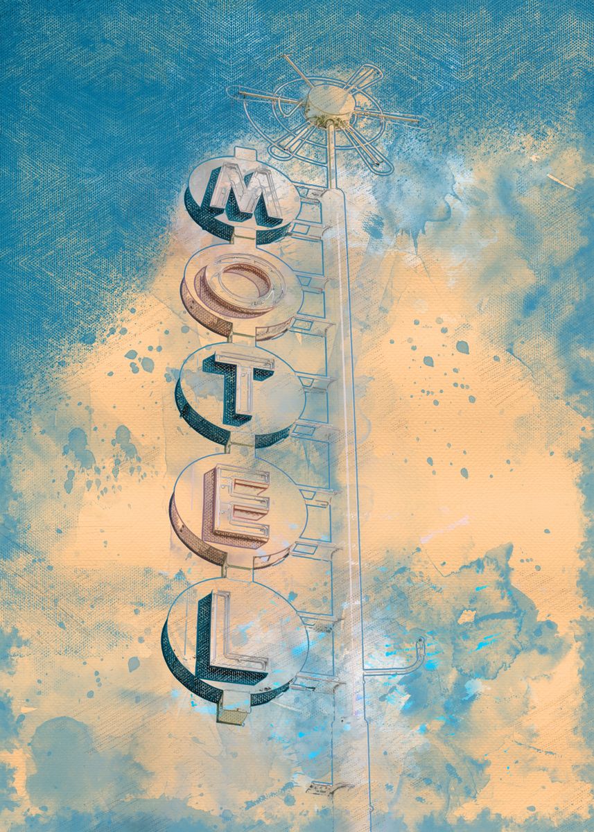 'Motel Vintage ' Poster, picture, metal print, paint by Tarjun Cantik ...