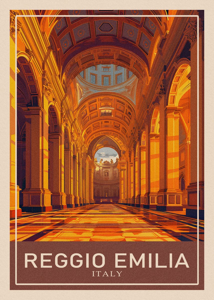 'Reggio Emilia Italy' Poster, picture, metal print, paint by Travel ...