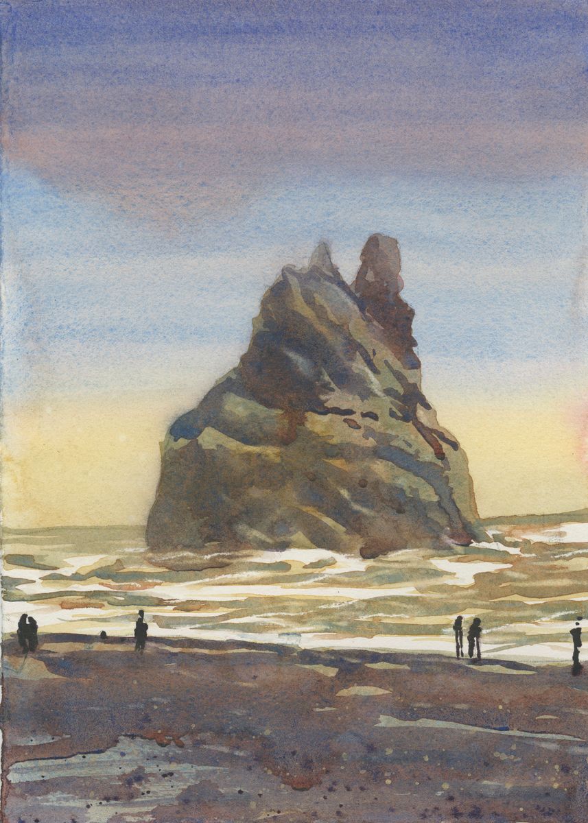 'Vik Iceland beach artwork' Poster, picture, metal print, paint by Ryan ...