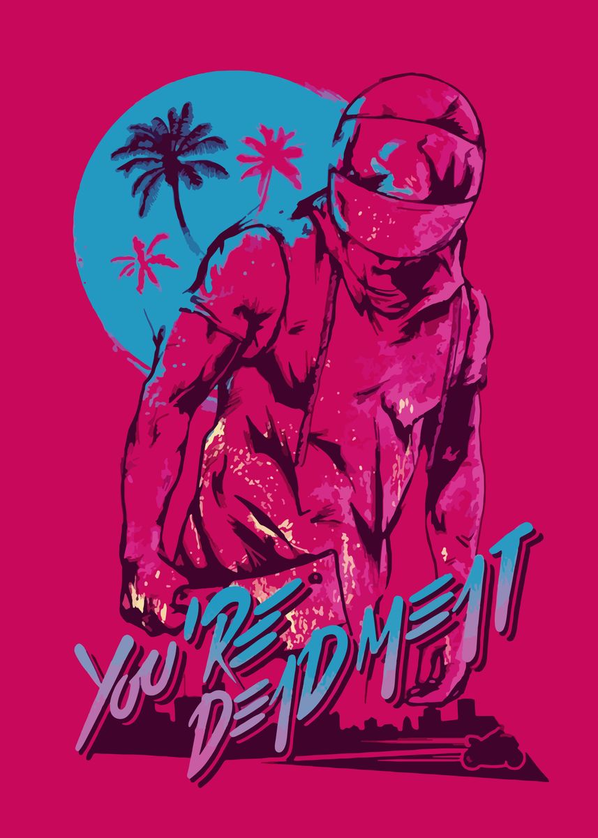 'Hotline Miami' Poster, picture, metal print, paint by albran karan ...