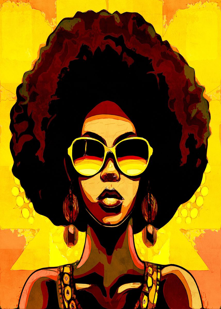 'women spirit' Poster, picture, metal print, paint by Hanan | Displate