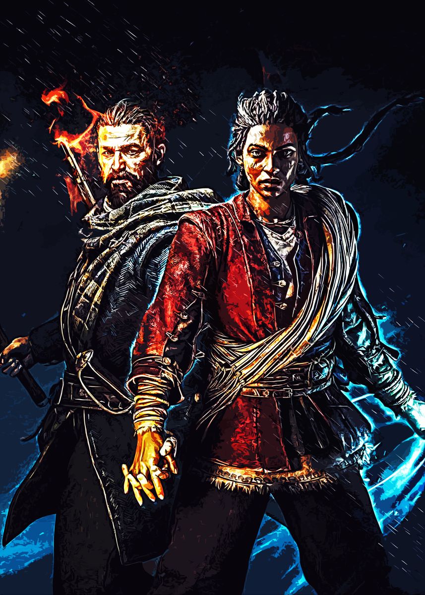 'the fire adventure game' Poster, picture, metal print, paint by onto ...