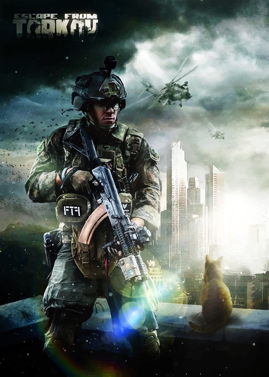 'escape from tarkov' Poster, picture, metal print, paint by om dilan ...