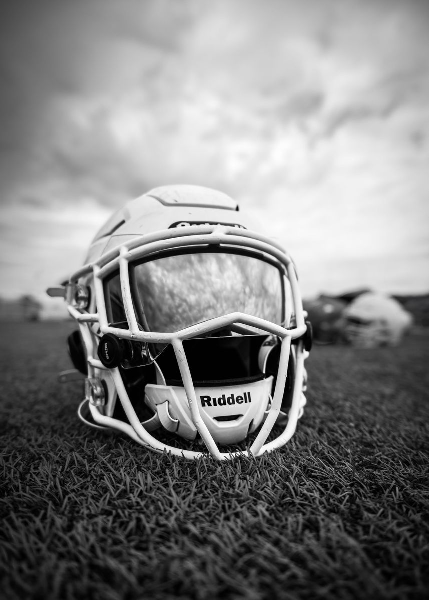 'football helmet' Poster, picture, metal print, paint by nicolas ...