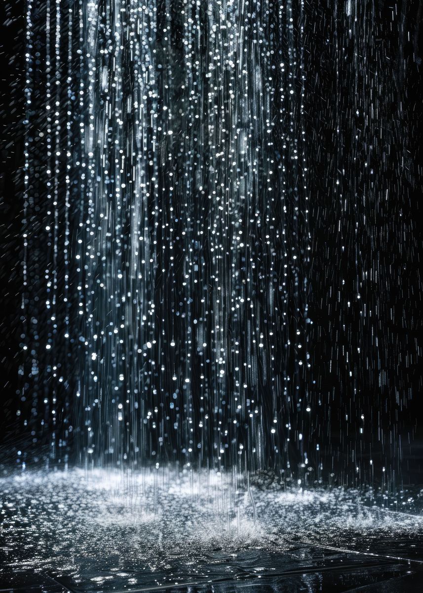 'Rain' Poster, picture, metal print, paint by Jan | Displate