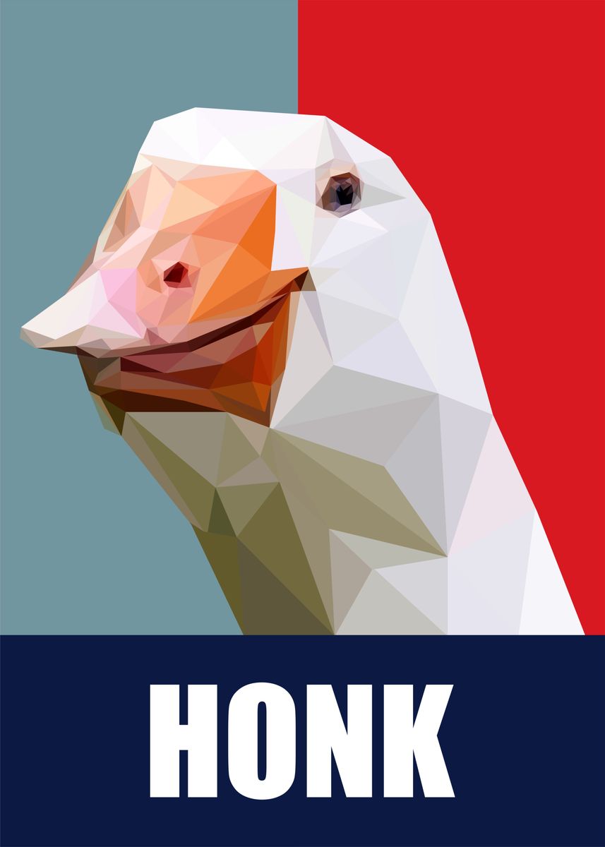 'honk honk ' Poster, picture, metal print, paint by Exclusive Metal ...