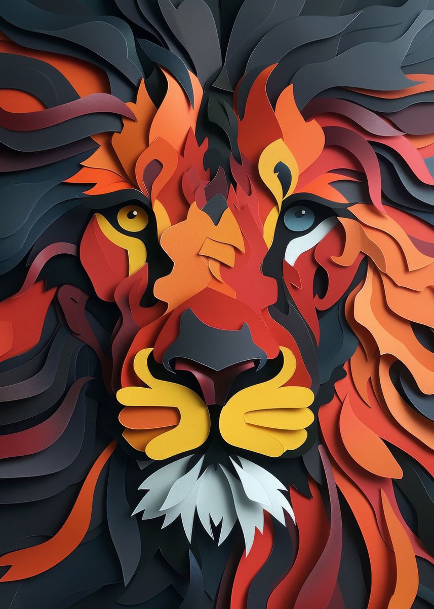 'Flat Paper Craft' Poster, picture, metal print, paint by Morgan Yon ...