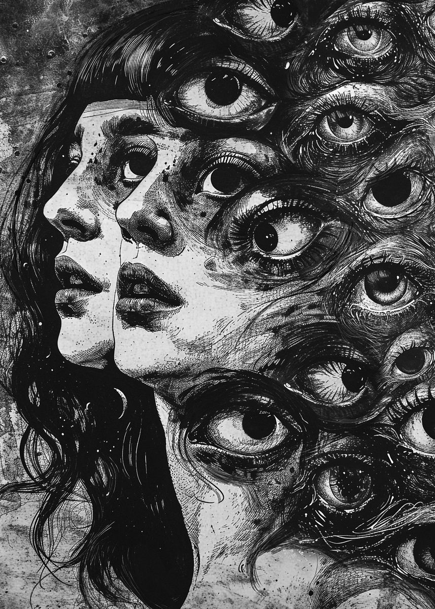 'Who Am I ' Poster, picture, metal print, paint by Anass Benktitou | Displate