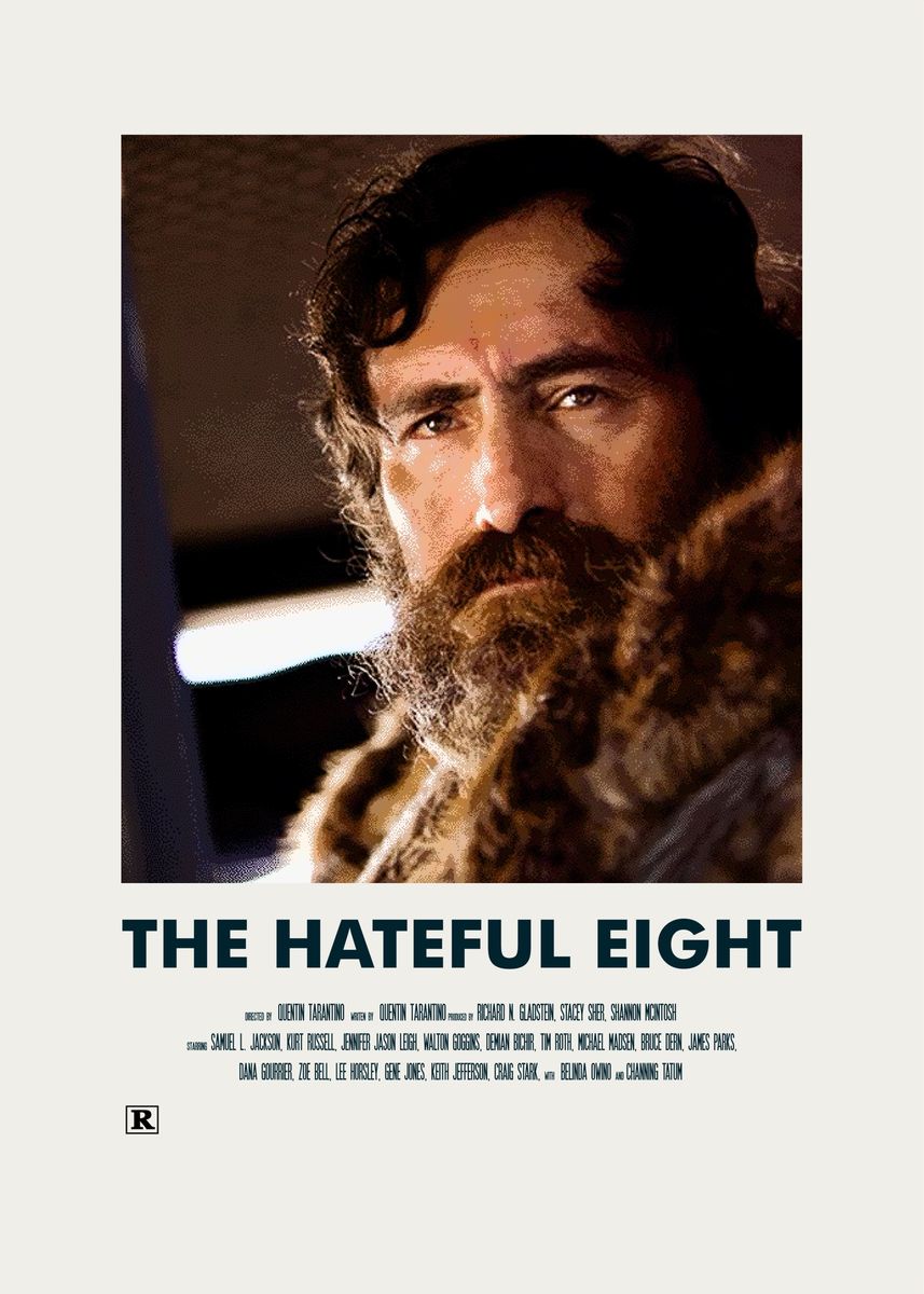 'the hateful eight' Poster, picture, metal print, paint by The Artnesia ...