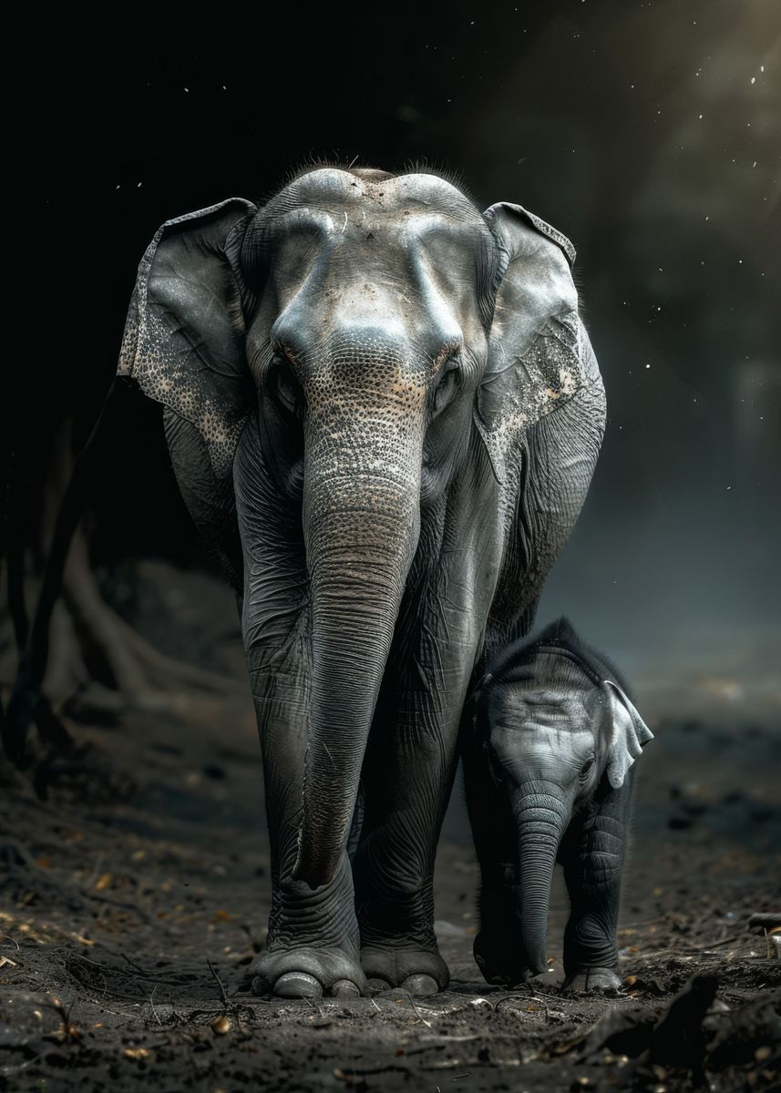 'Animal Family' Poster, picture, metal print, paint by Morgan Yon ...