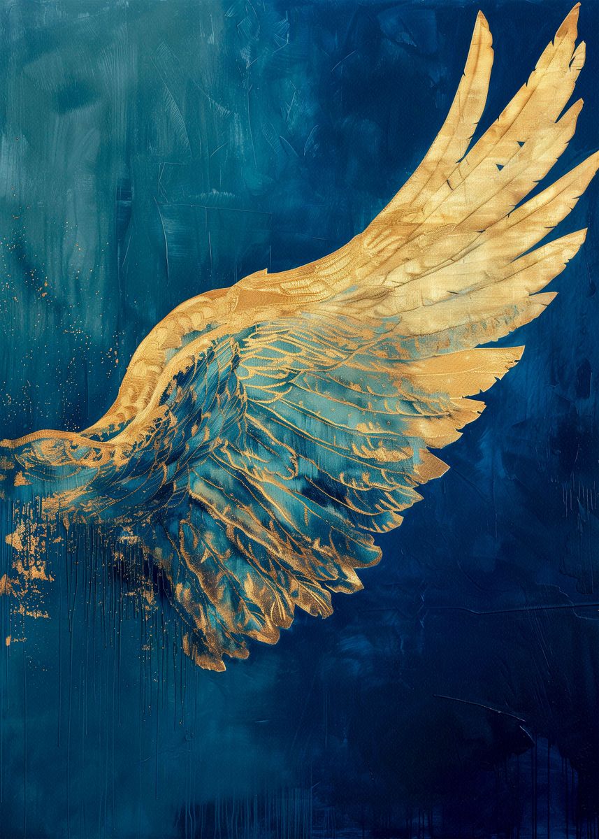 'Right Angel Wing' Poster, picture, metal print, paint by The creative ...