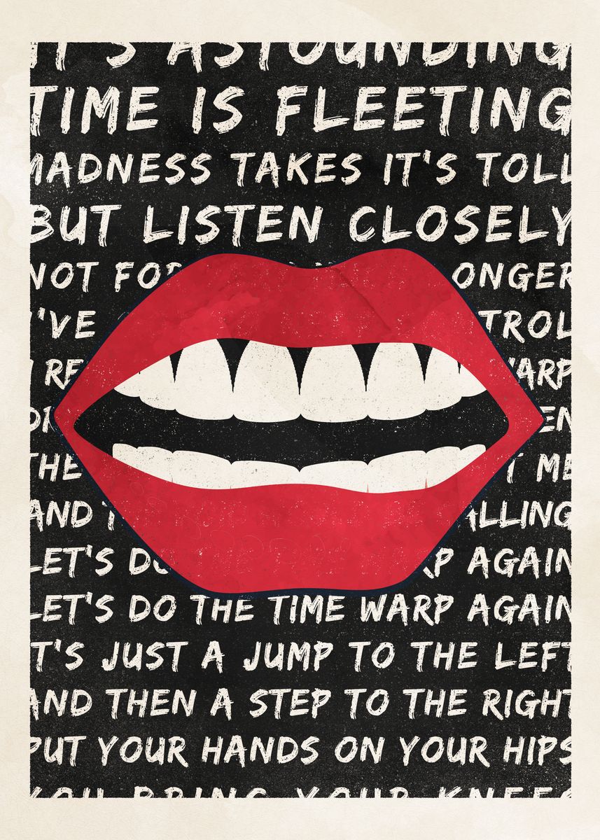 'Let's do the time warp!' Poster, picture, metal print, paint by Rocky ...