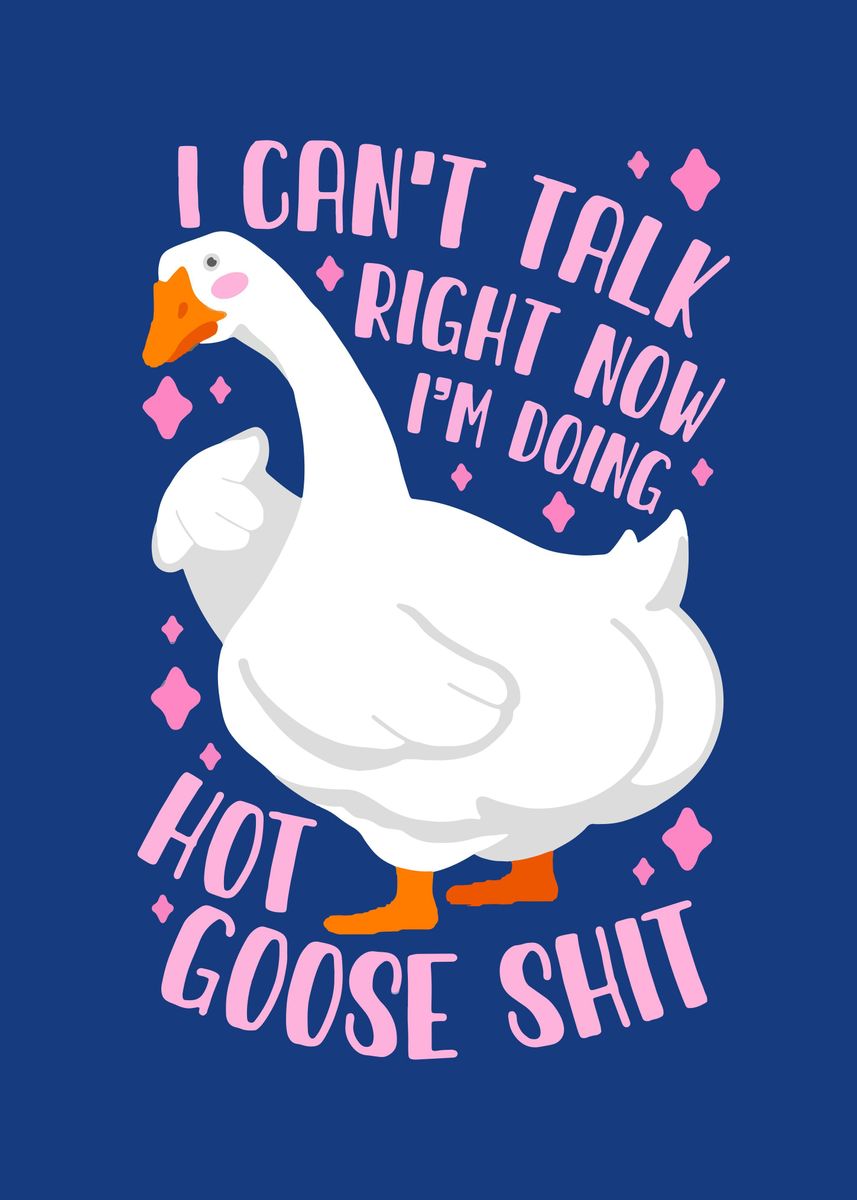 'untitled goose gaming 1' Poster, picture, metal print, paint by ABADI ...