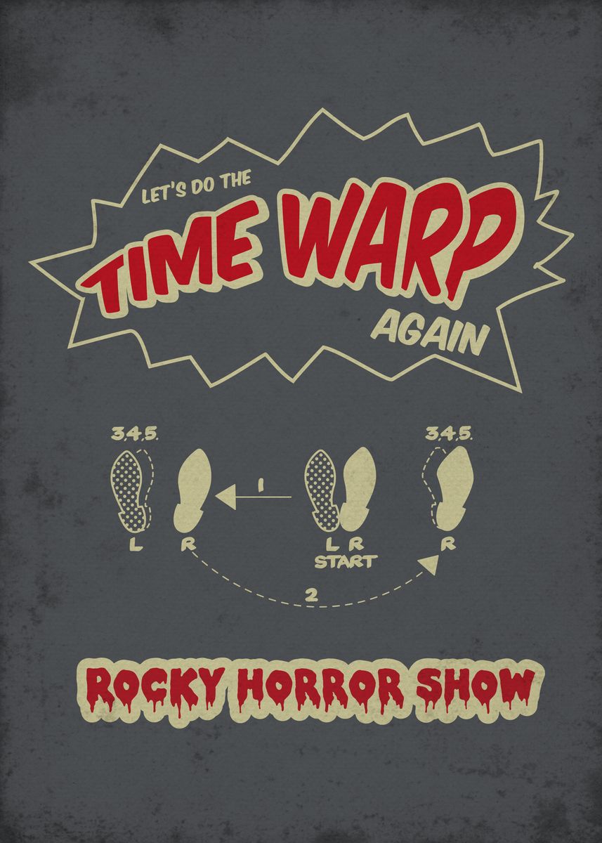 'Time Warp Dance Steps' Poster, picture, metal print, paint by Rocky ...