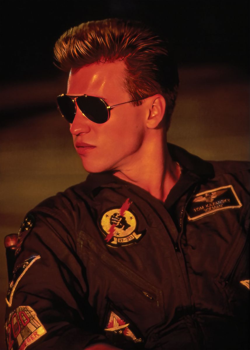 'Iceman Portrait' Poster, picture, metal print, paint by Top Gun | Displate