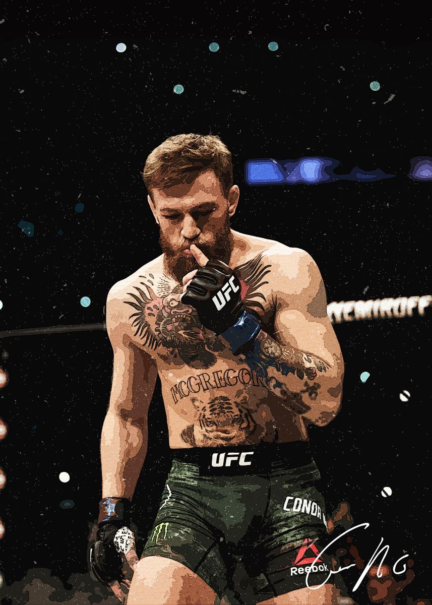 'Conor McGregor ' Poster, picture, metal print, paint by Tina Sophia ...