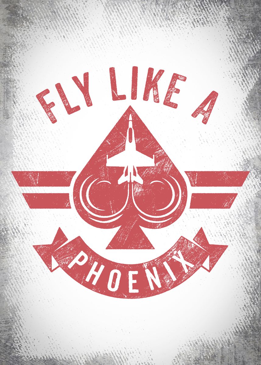 'Fly like a Phoenix' Poster, picture, metal print, paint by Top Gun ...