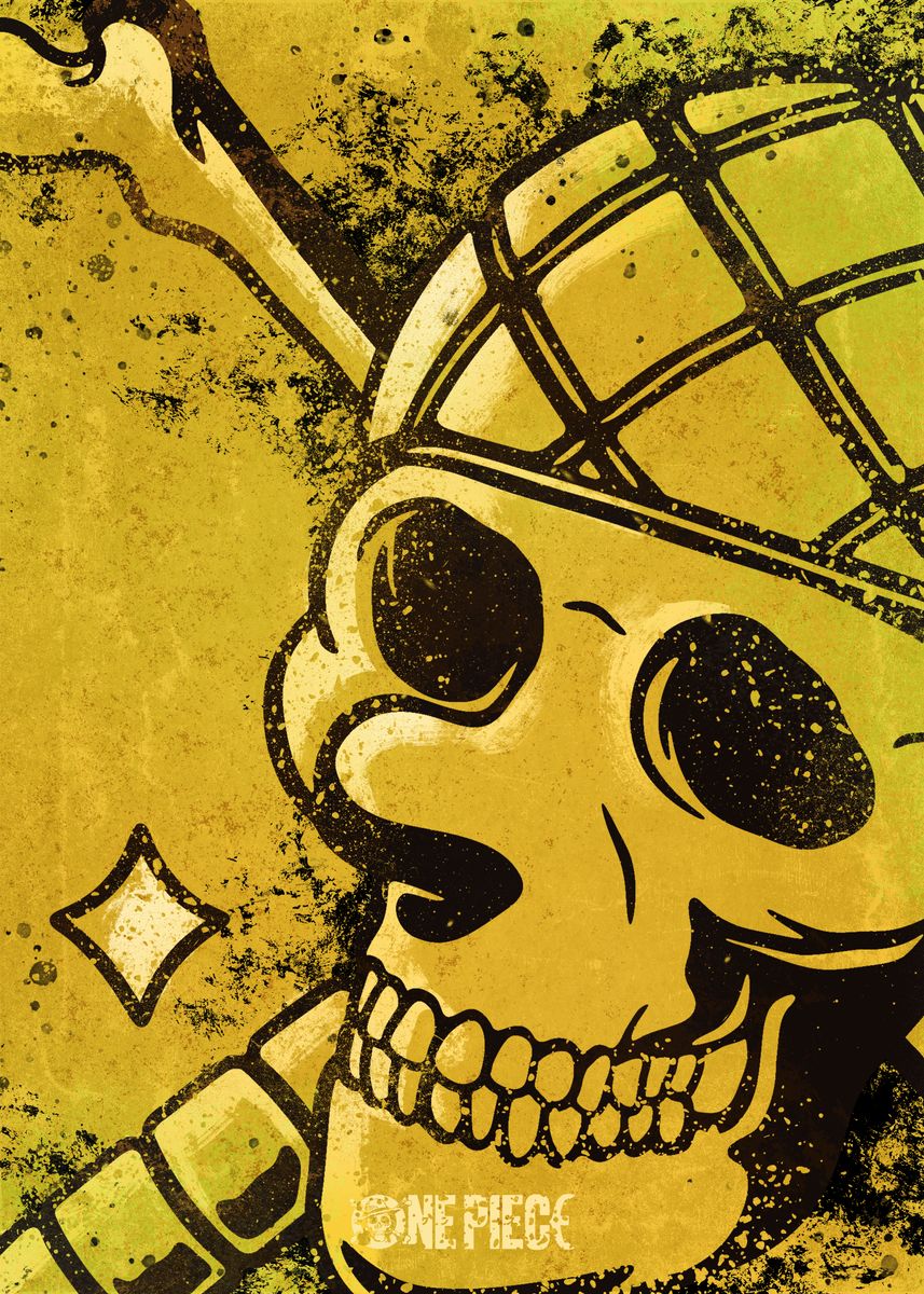 'Usopp Minimal Skull' Poster, picture, metal print, paint by One Piece ...