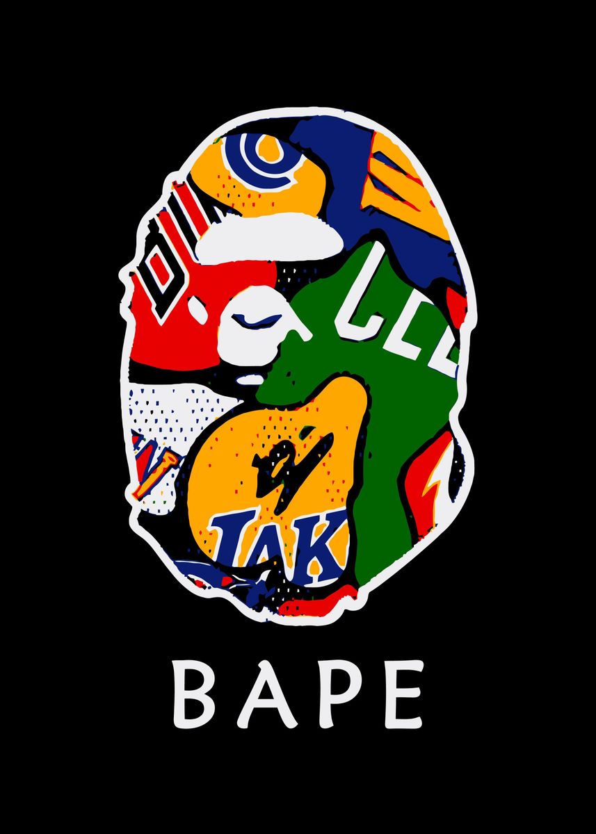 'Bape ' Poster, picture, metal print, paint by Fudin Alfana | Displate