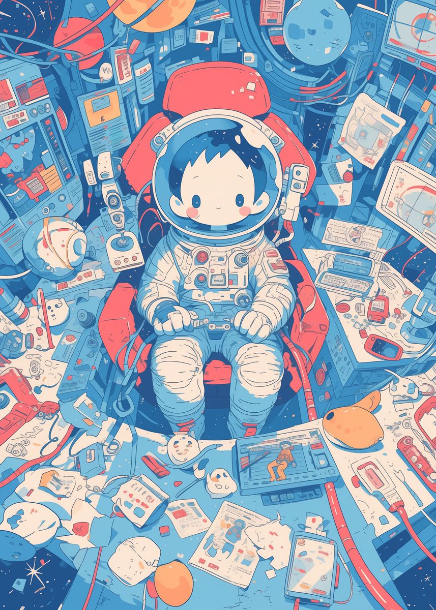 'Space Core' Poster, picture, metal print, paint by Tomorrow Artz ...