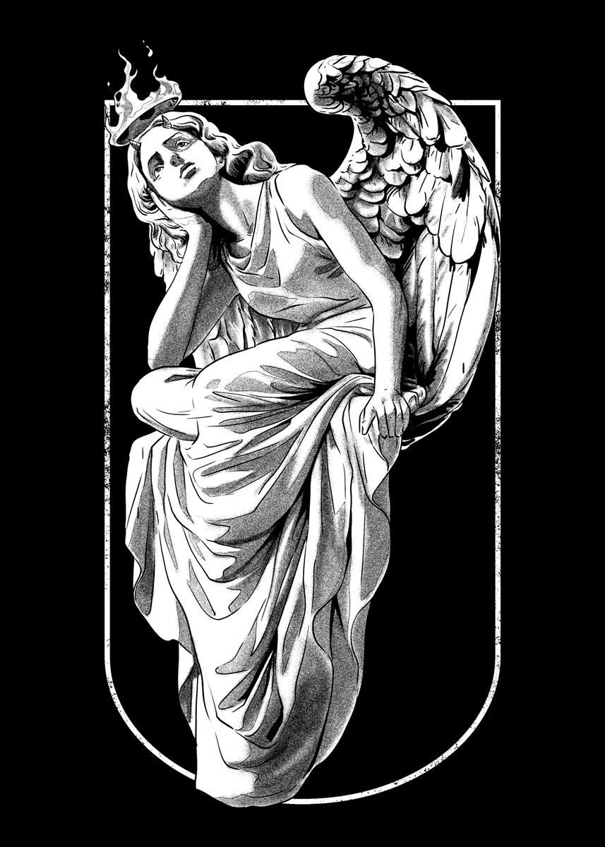 'The Devil Angel' Poster, picture, metal print, paint by Salny Setyadi ...