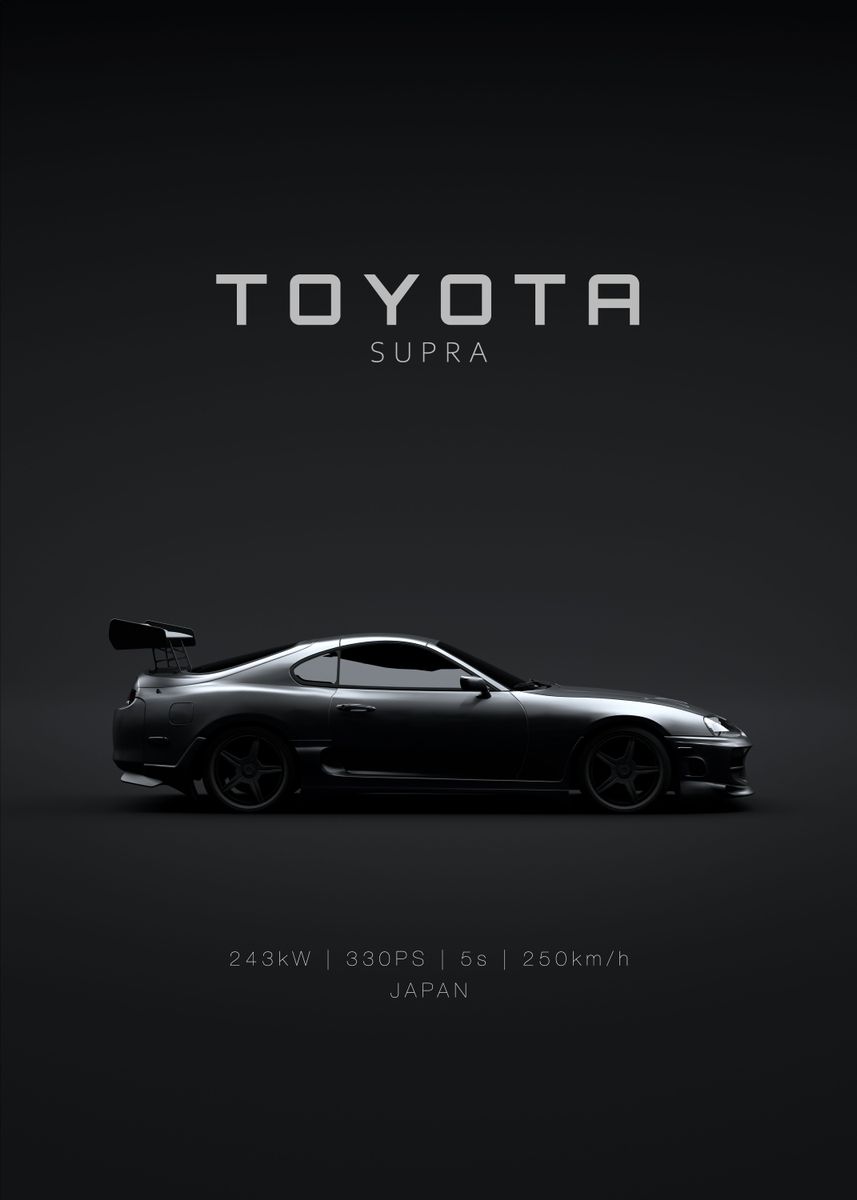 '1994 Toyota Supra MK IV' Poster, picture, metal print, paint by 21 MXM ...