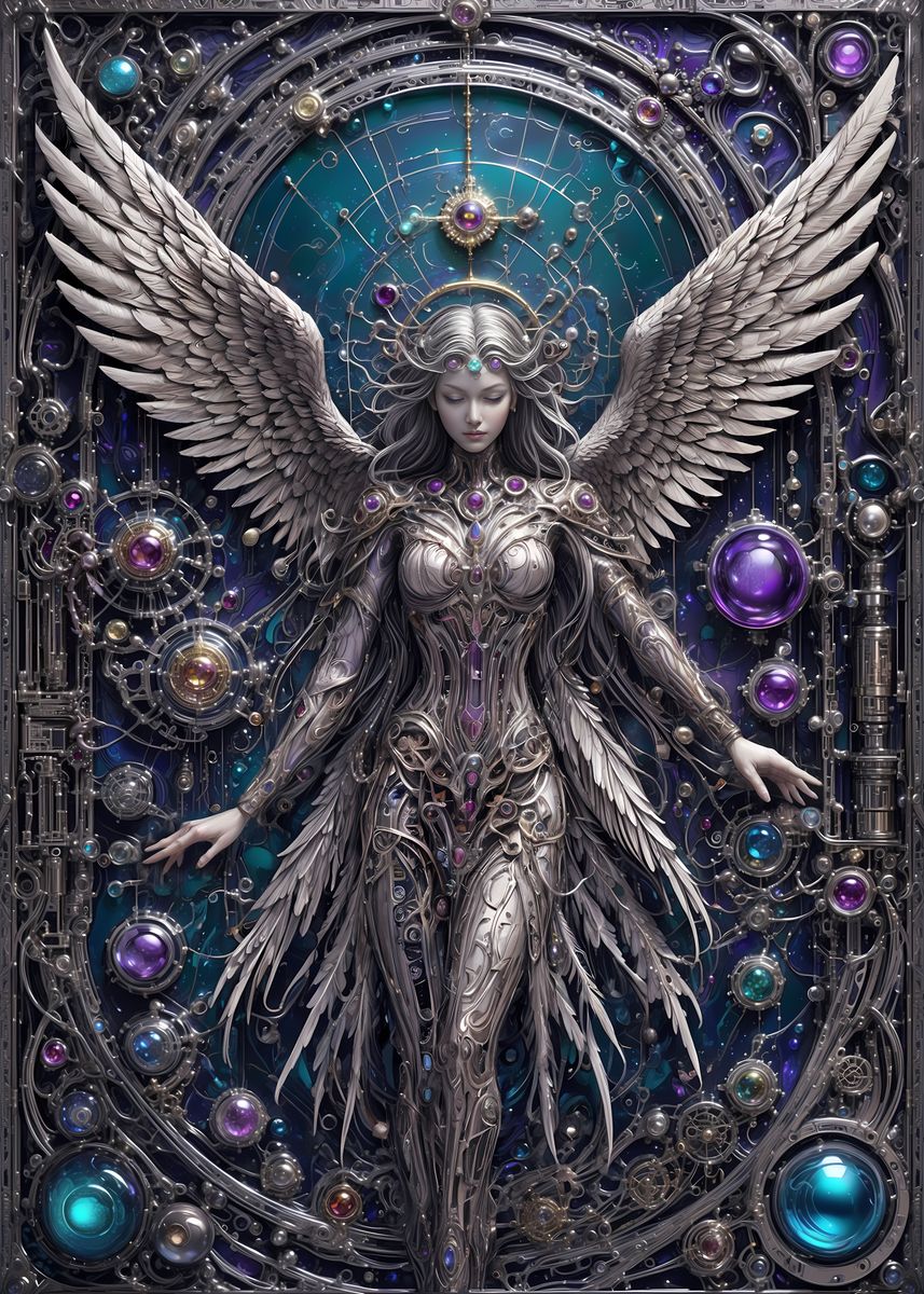 'Steampunk Angel Chronicles' Poster, picture, metal print, paint by Luong Phat | Displate