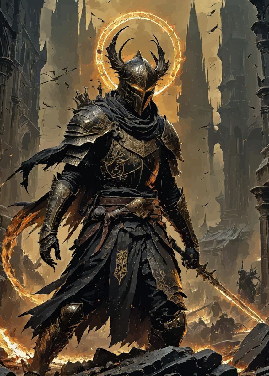 'Aurtoriz the Soul Warden' Poster, picture, metal print, paint by ...