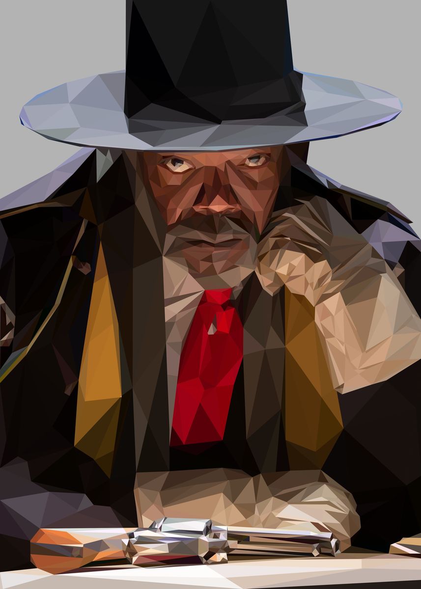 'the hateful eight' Poster, picture, metal print, paint by Lowpoly ...