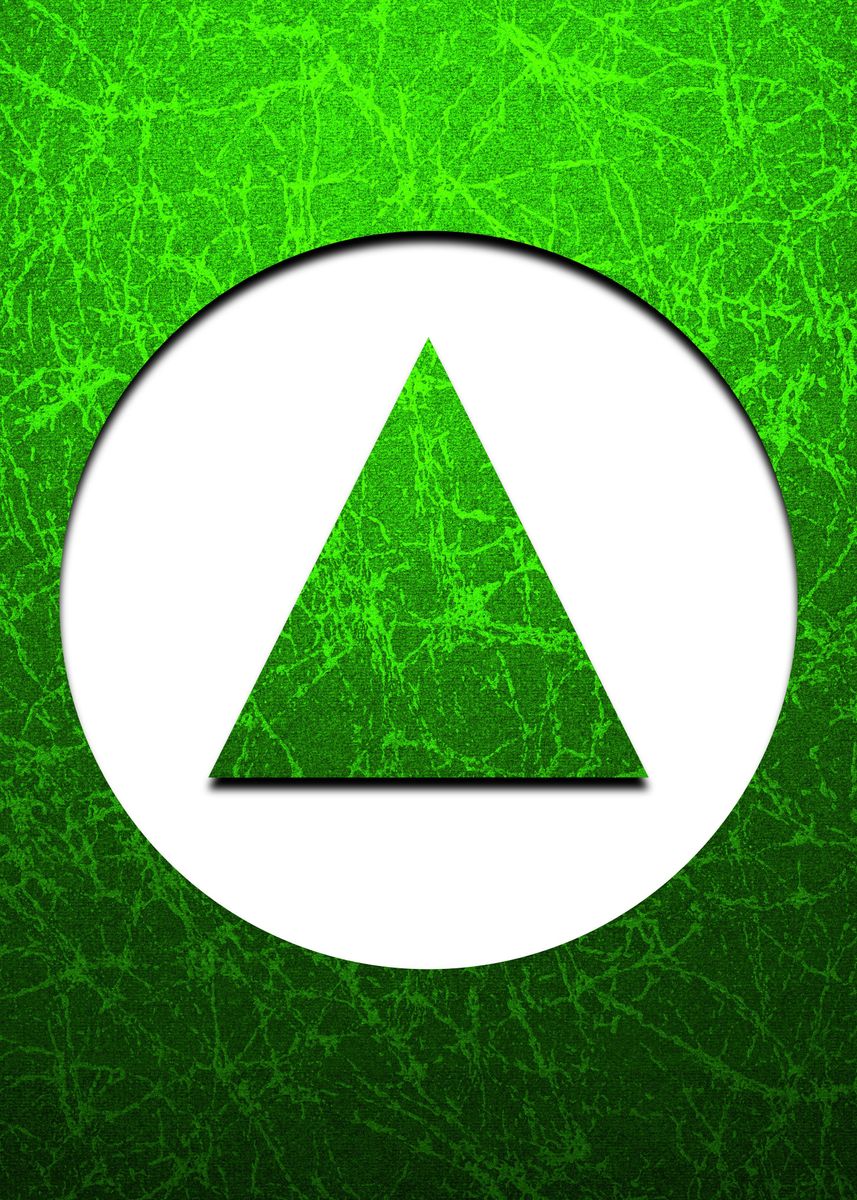 'Gaming Triangle Button' Poster, picture, metal print, paint by ...