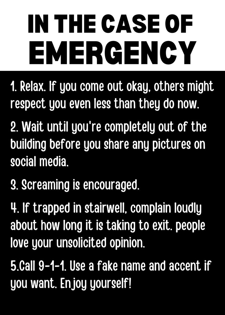 'Funny Office Emergency' Poster, picture, metal print, paint by Neo ...
