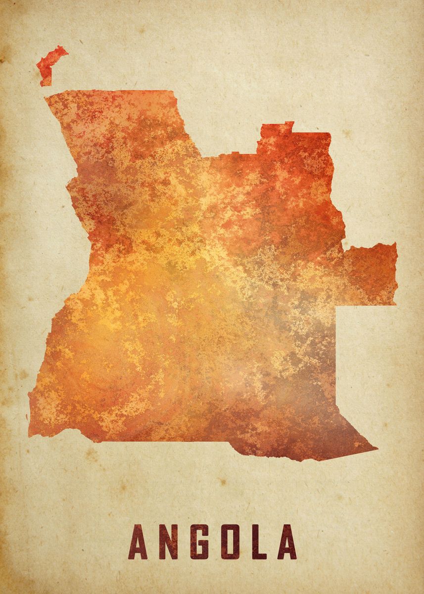 'Angola' Poster, picture, metal print, paint by Jerhus | Displate