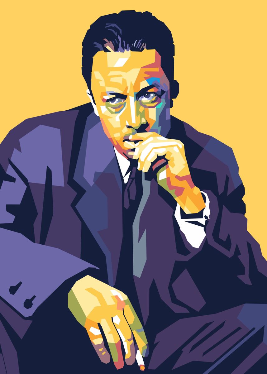 'Albert camus' Poster, picture, metal print, paint by Dhega Priya ...