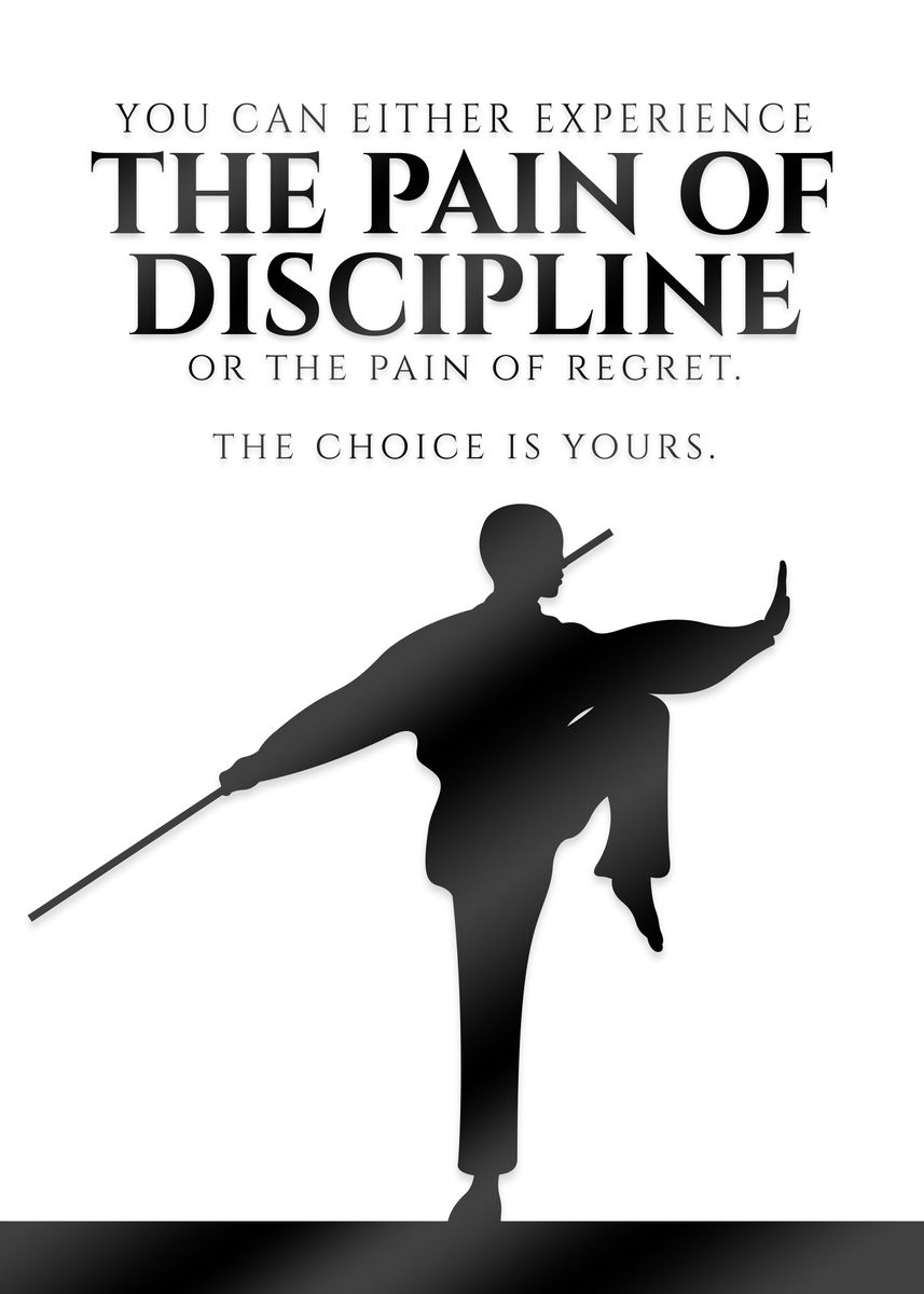 'Inspirational Discipline' Poster, picture, metal print, paint by Team ...